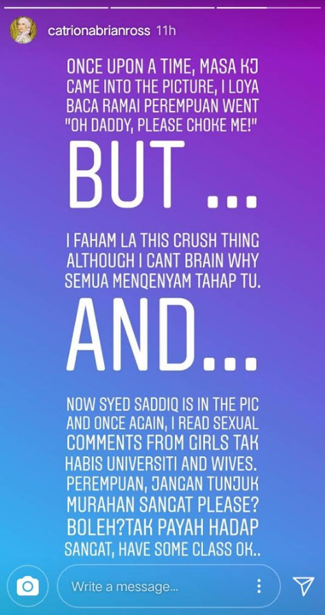 'Jangan Tunjuk Murahan Sangat Please'- Catriona Ross Muak 'Gadis Ovari ...