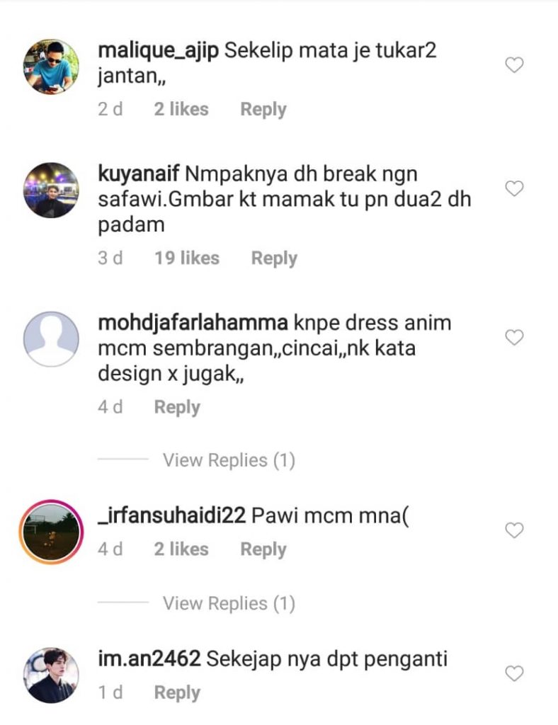 "Sekelip Mata Je Tukar-Tukar Jantan,"- Netizen Kecewa Hubungan Safawi ...