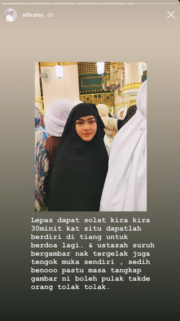 "Solatlah Solat Hajat, Taubat, Sunat, Sujud Syukur...," - Elfira Loy Kongsi Pengalaman Di ...