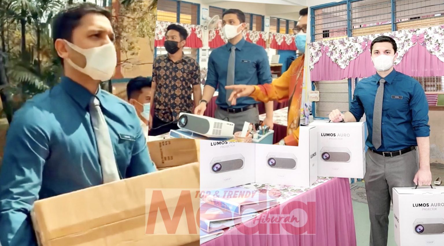 Lima Projektor LCD RM15,000 Disumbang Kepada Sekolah, Inisiatif Murni ...