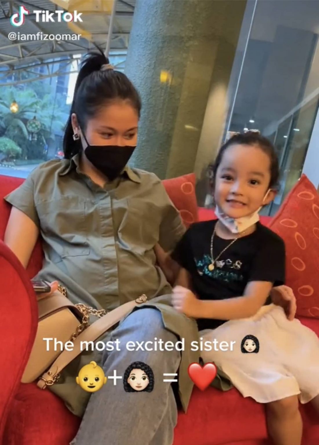 Bakal Jadi Kakak, Aksi Comel Maryam Cium Perut Buat Ramai Tumpang ...