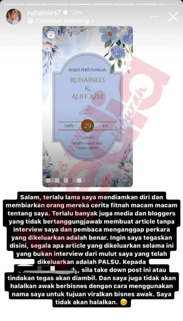 “Sila Take Down Post Ini Atau…,” - Sengaja Reka Kad Kahwin Bersama ...